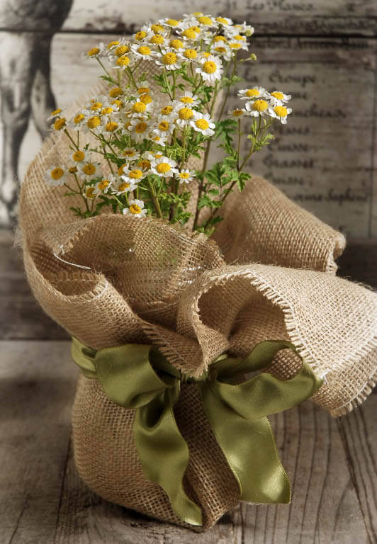 Rustic Burlap Bouquet/Pot Wrap Squares 20x20 Pack of 12 - Save-On-Crafts