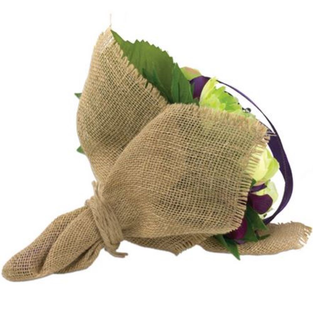 Rustic Burlap Bouquet/Pot Wrap Squares 20x20 Pack of 12 - Save-On-Crafts