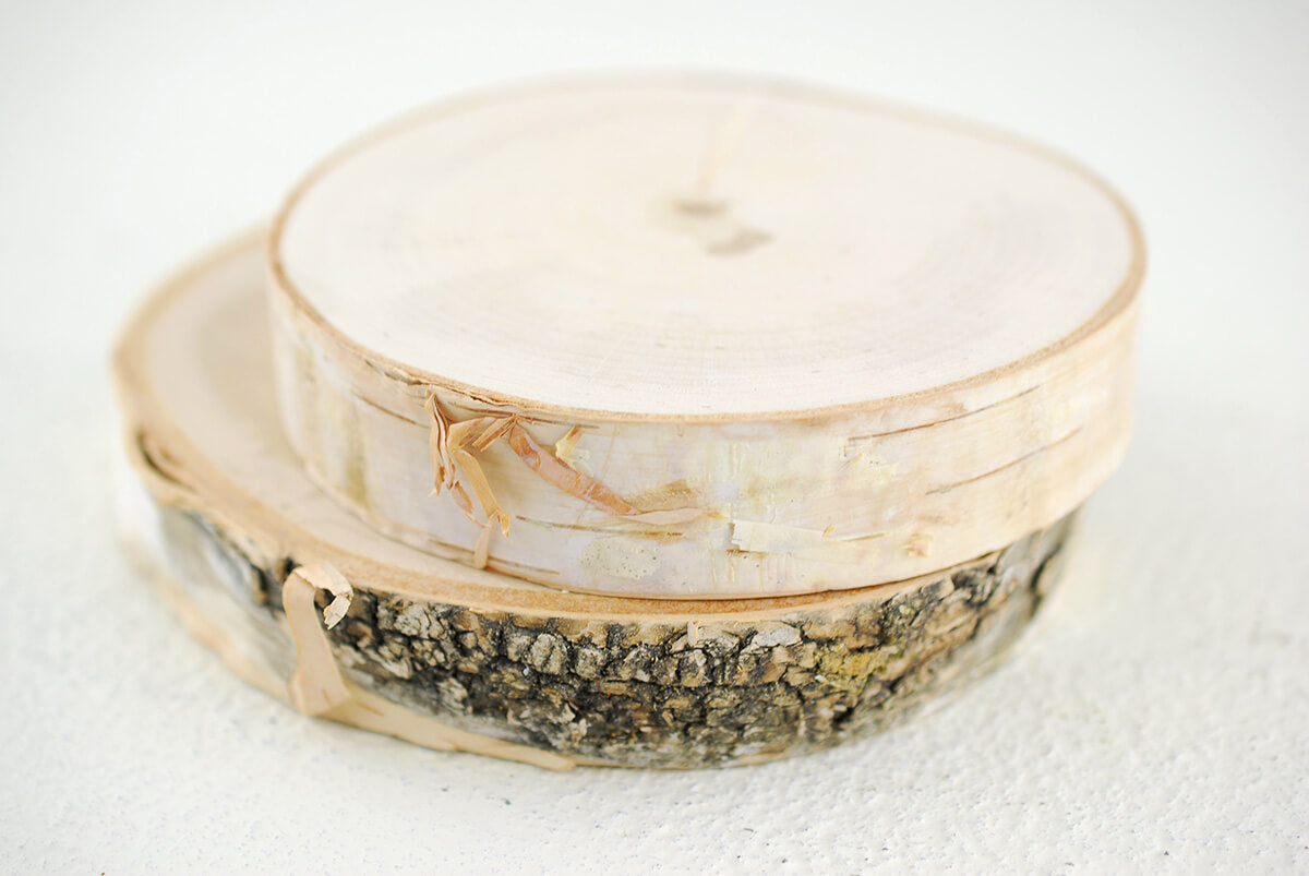 Natural Birch Slab 4"-6", 1" thick - Save-On-Crafts